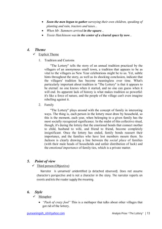 Paper analysis the lottery | PDF