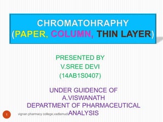 Paper and column and tlc | PPTX
