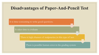 Paper and pencil test.pptx