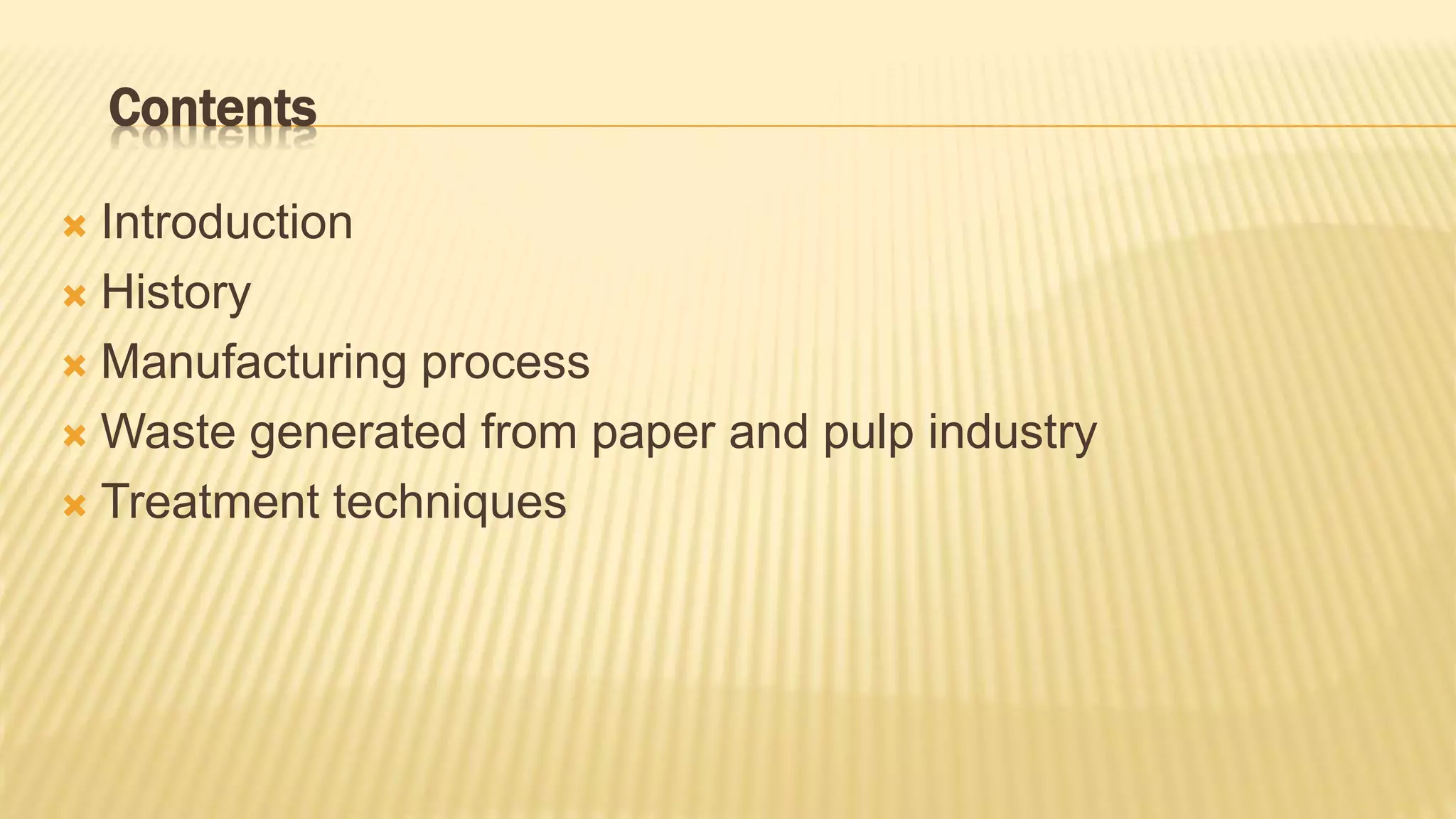 Paper and pulp industry waste and its management | PPTX
