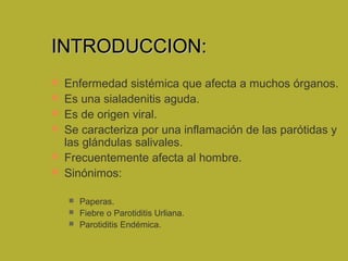 Paperas | PPT