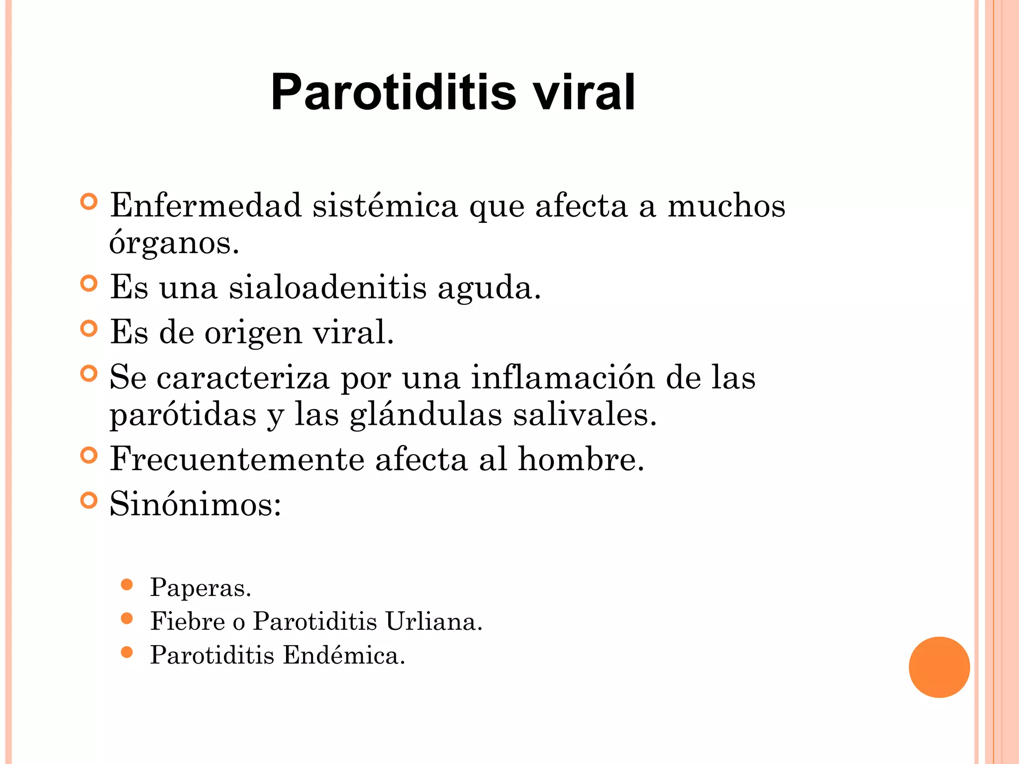 Parotiditis viral | PPT