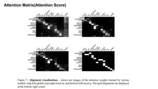 [Paper] attention mechanism(luong) | PPT