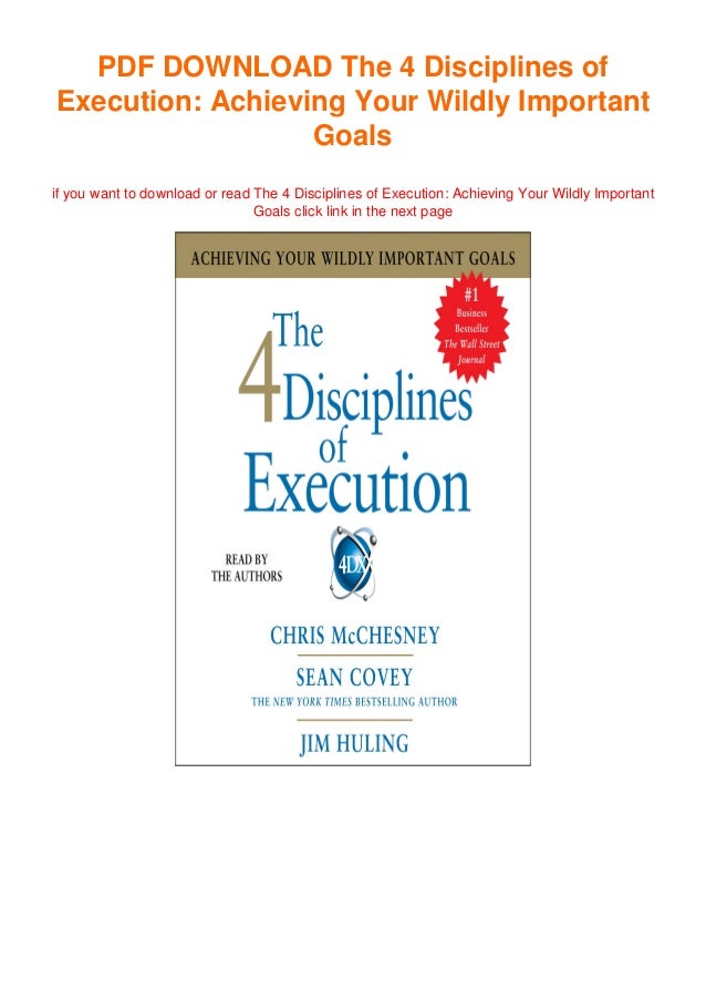 ( Paperback ) The 4 Disciplines of Execution: Achieving Your Wildly ...