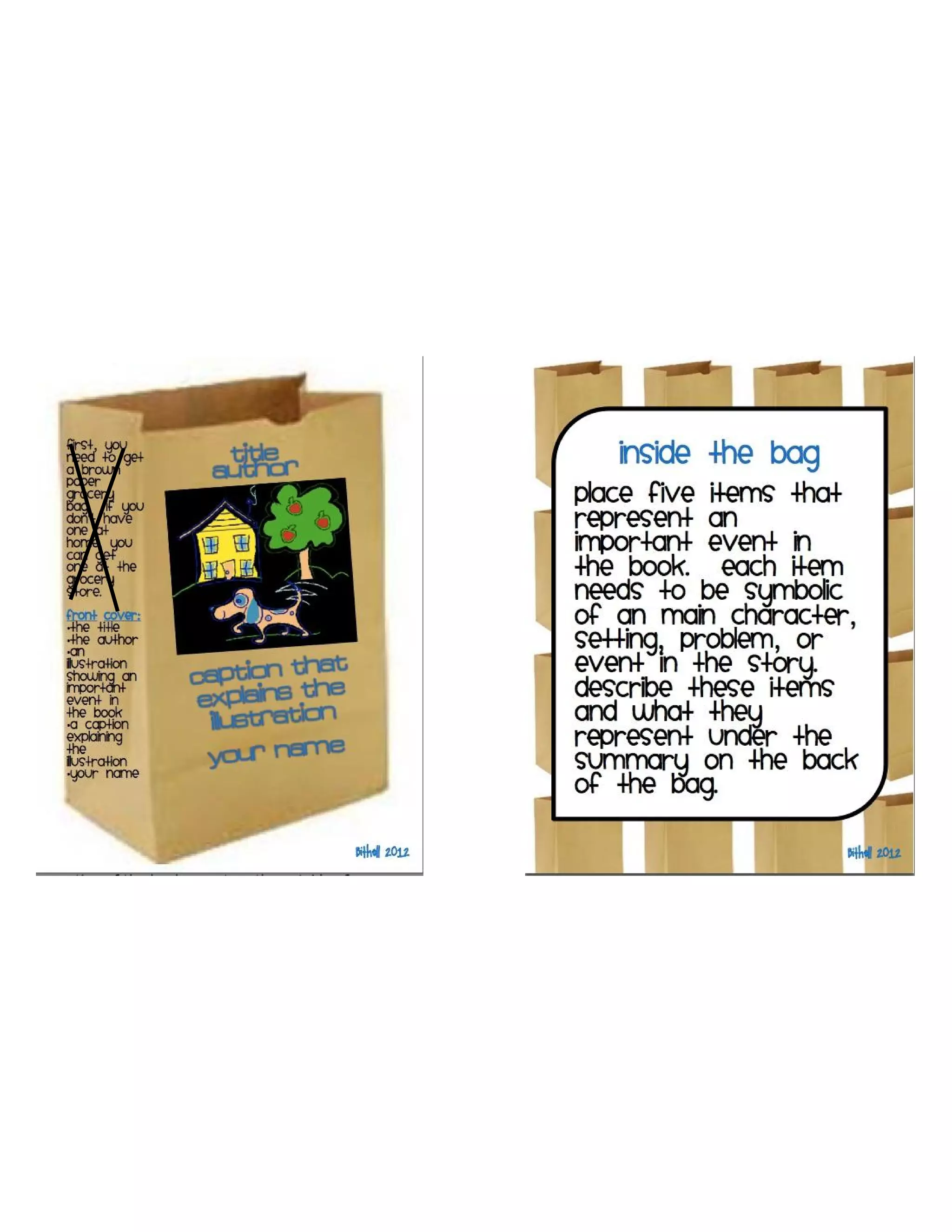 Paper bag book report overview | PDF
