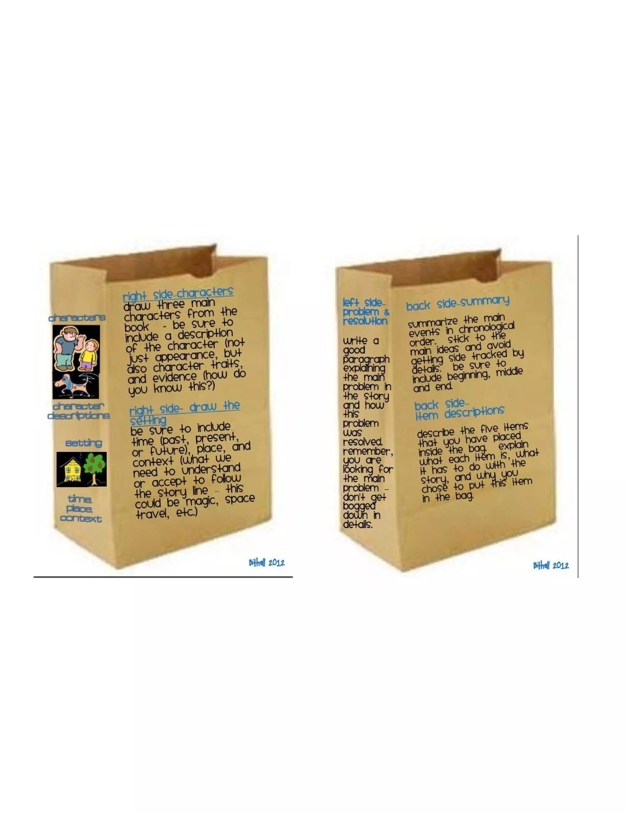 Paper bag book report overview | PDF