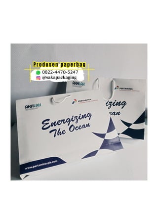 HASIL RAPI, HUB 0822-4470-5247 | Pembuat Paper Bag Belanja Custom ...