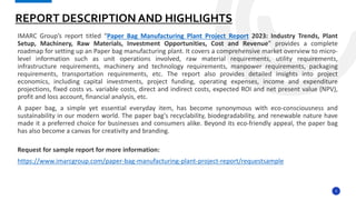 Project Report on Paper Bag Manufacturing Plant | PPTX