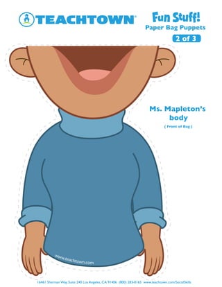 Paperbagpuppets teach town | PDF