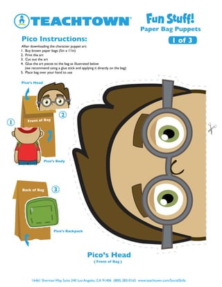 Paperbagpuppets teach town | PDF