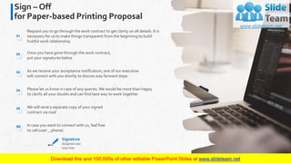 Paper Based Printing Proposal PowerPoint Presentation Slides | PDF