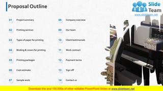 Paper Based Printing Proposal PowerPoint Presentation Slides | PDF