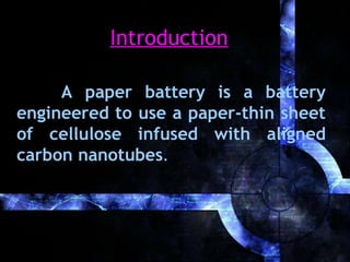 Paper battery | PPT
