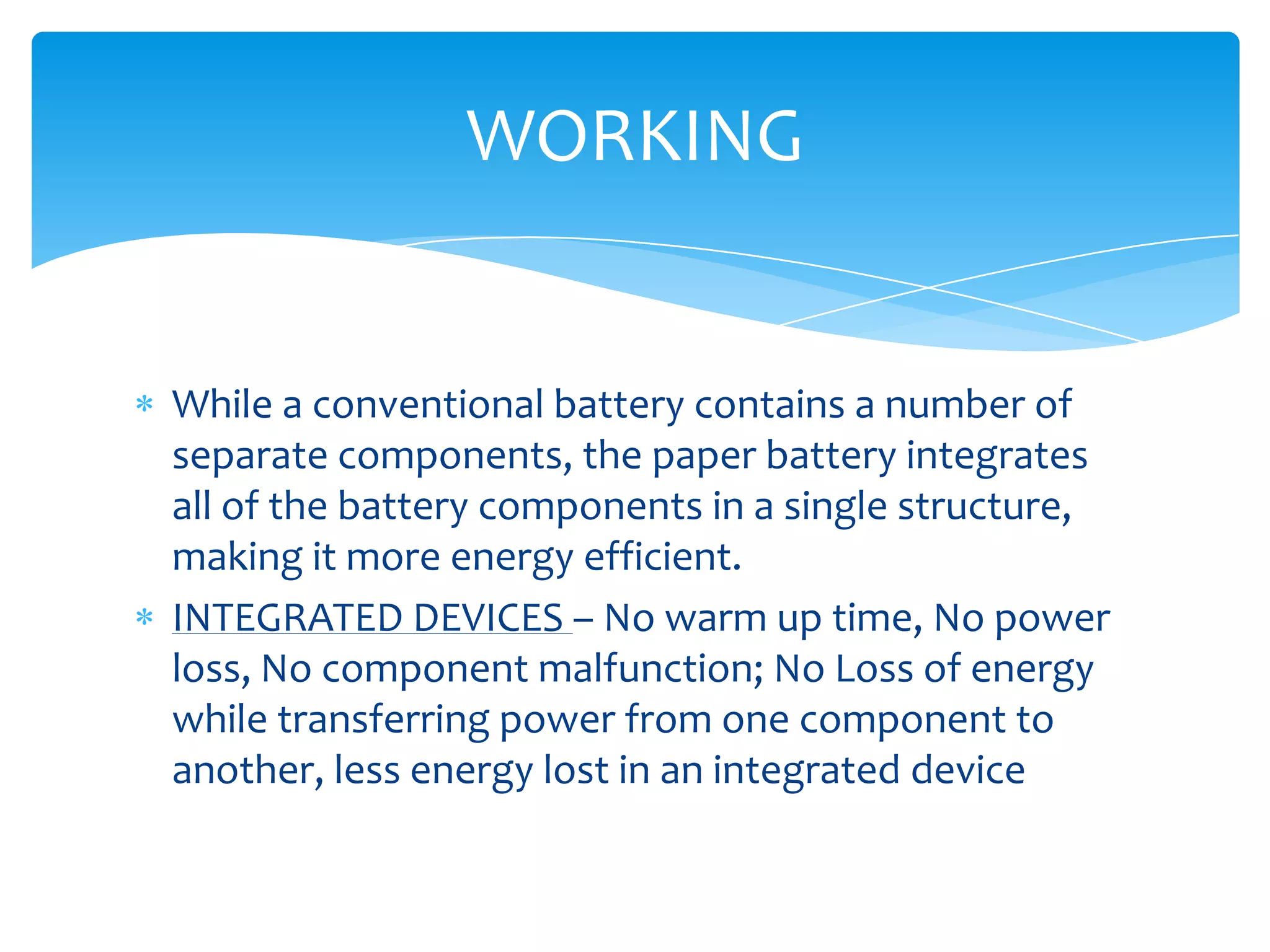Paper battery | PPTX