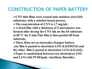 Paper battery | PPT