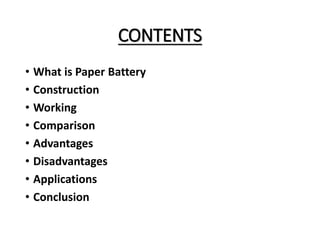 Paper battery | PPT