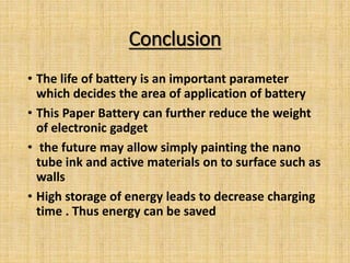 Paper battery | PPT