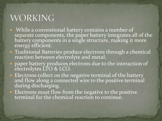 Paper battery | PPTX