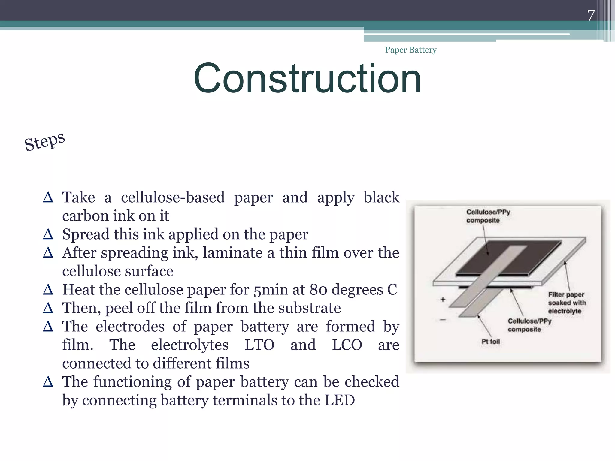 Paper battery | PPTX