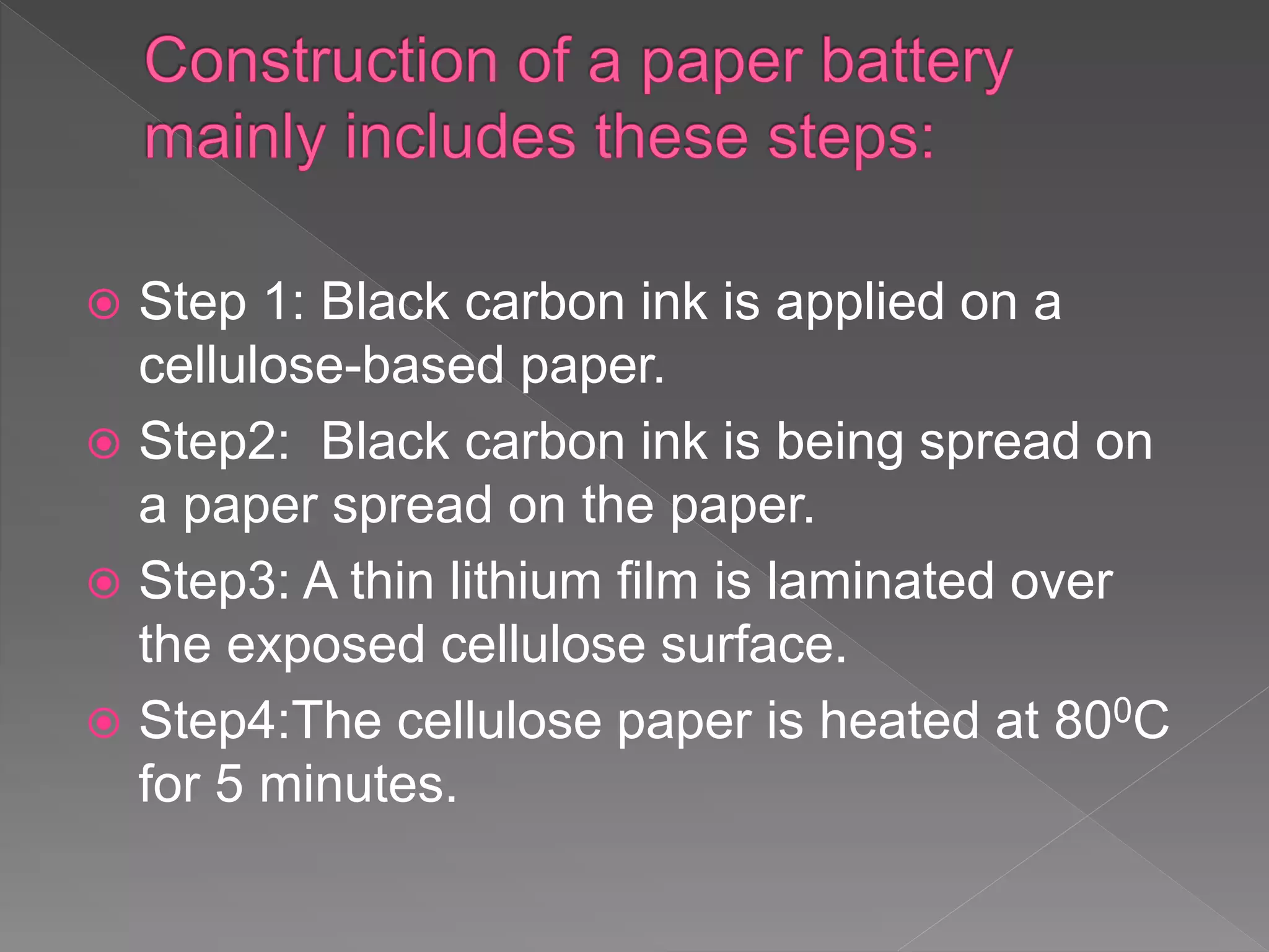 Paper battery | PPTX