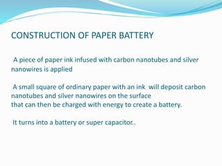 Paper battery..ppt
