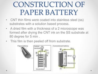 Paper battery | PPT
