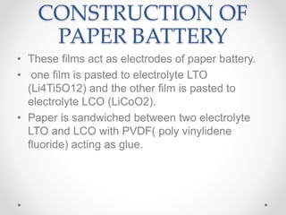 Paper battery | PPT