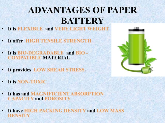 Paper battery | PPT