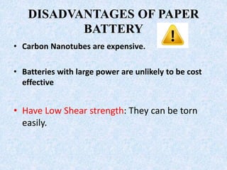 Paper battery | PPT