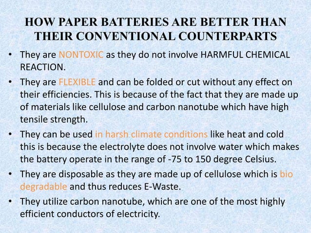 Paper battery | PPT