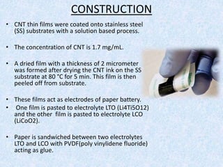 Paper battery | PPT