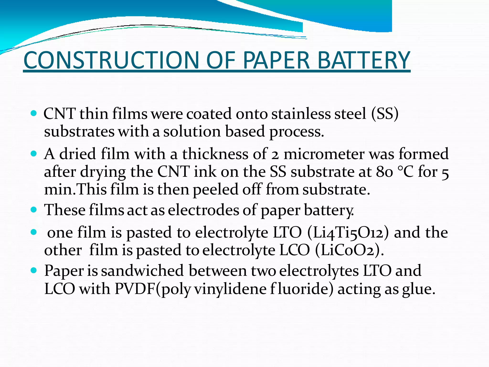 Paper battery | PPTX
