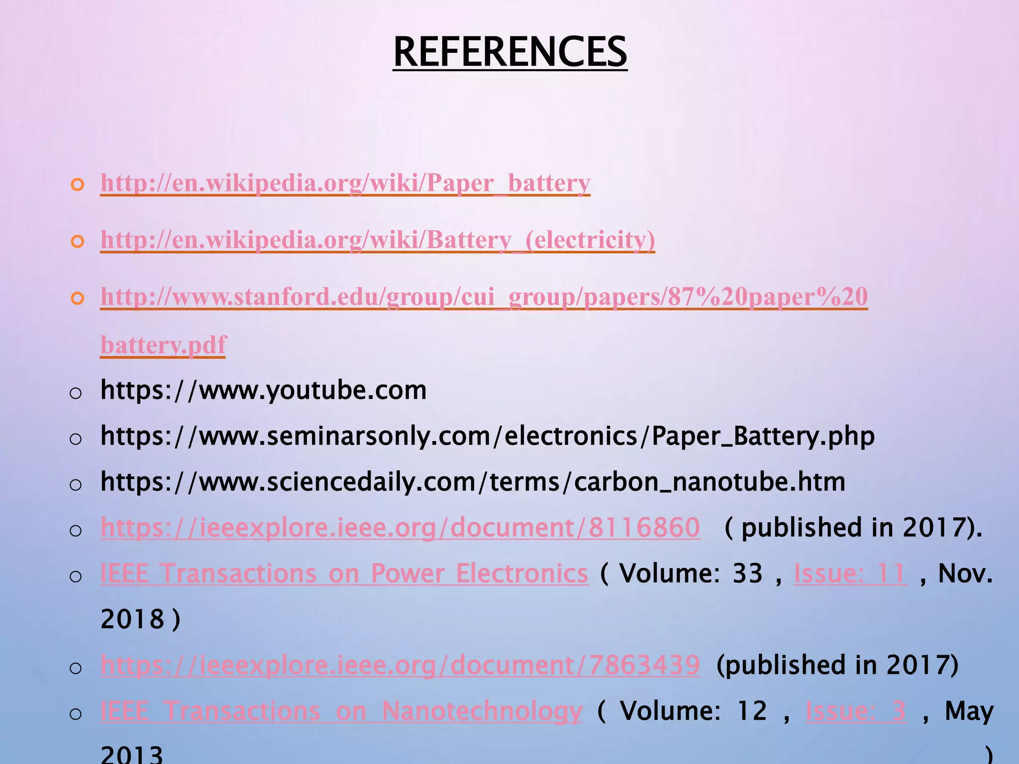 Paper battery | PPTX