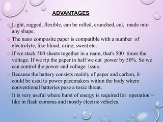 Paper battery | PPTX
