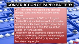 Paper battery | PPT