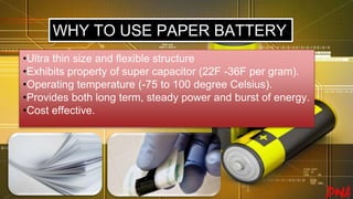 Paper battery | PPT