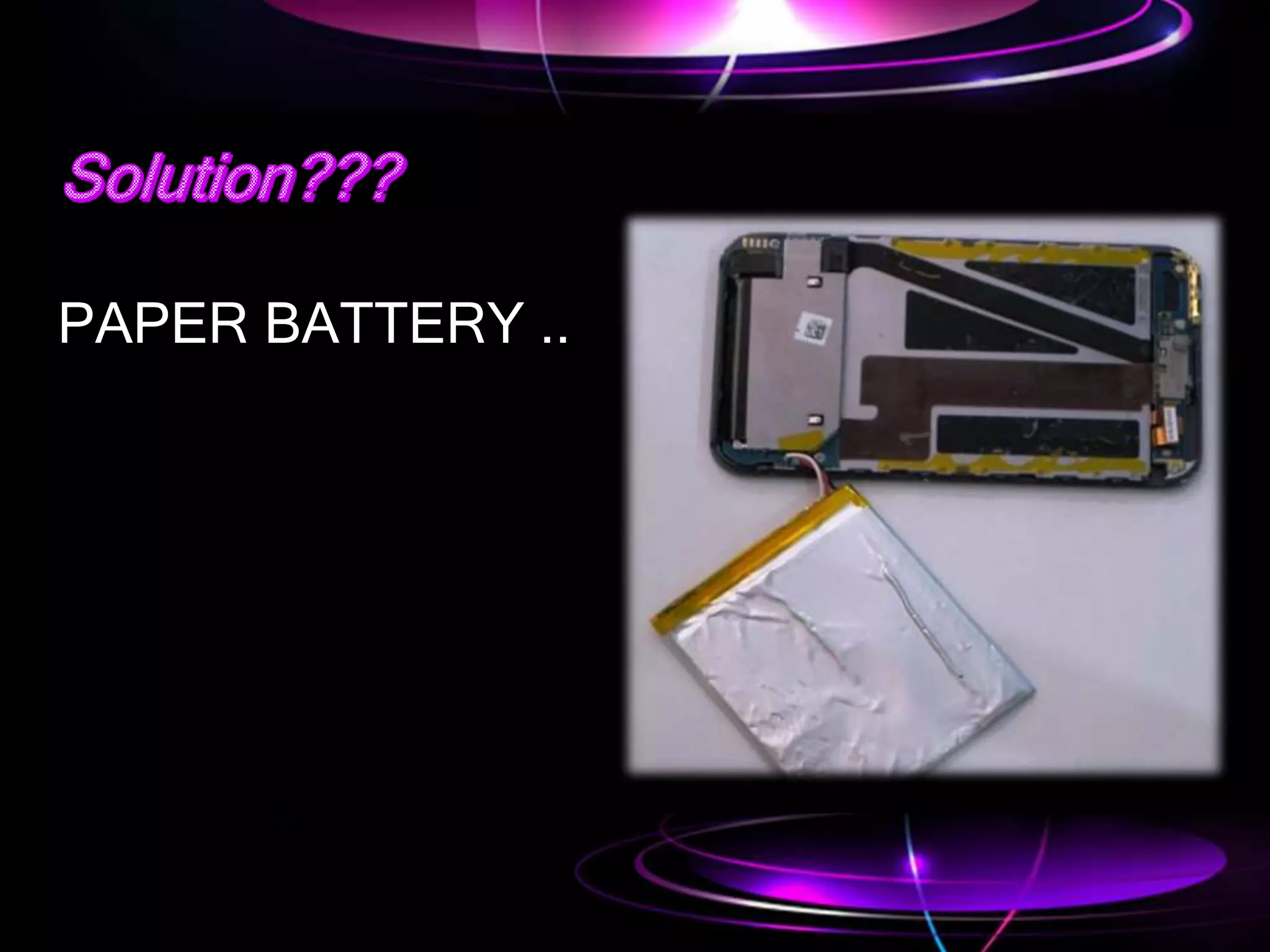 Paper battery | PPTX