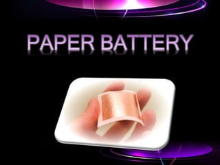 Paper battery | PPT