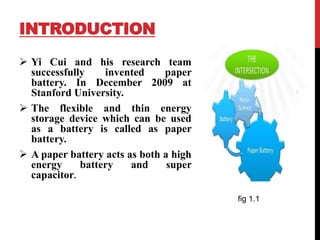 Paper battery | PPTX