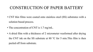 Paper battery | PPT