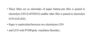 Paper battery | PPT