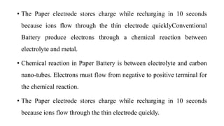 Paper battery | PPTX
