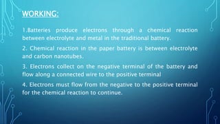 Paper battery | PPTX