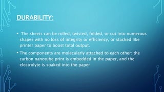 Paper battery | PPTX