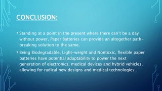 Paper battery | PPTX