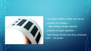 Paper battery | PPTX