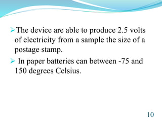 Paperbattery ppt | PPT