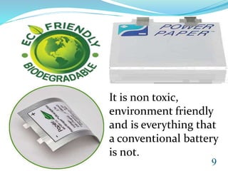 Paperbattery ppt | PPTX