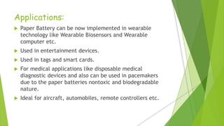 Paper battery | PPT