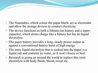 Paper Battery | PPT
